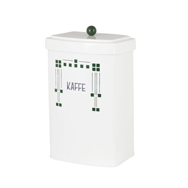 Kaffeburk plåt Jugend grön H 20 cm - KaffeochTe.se